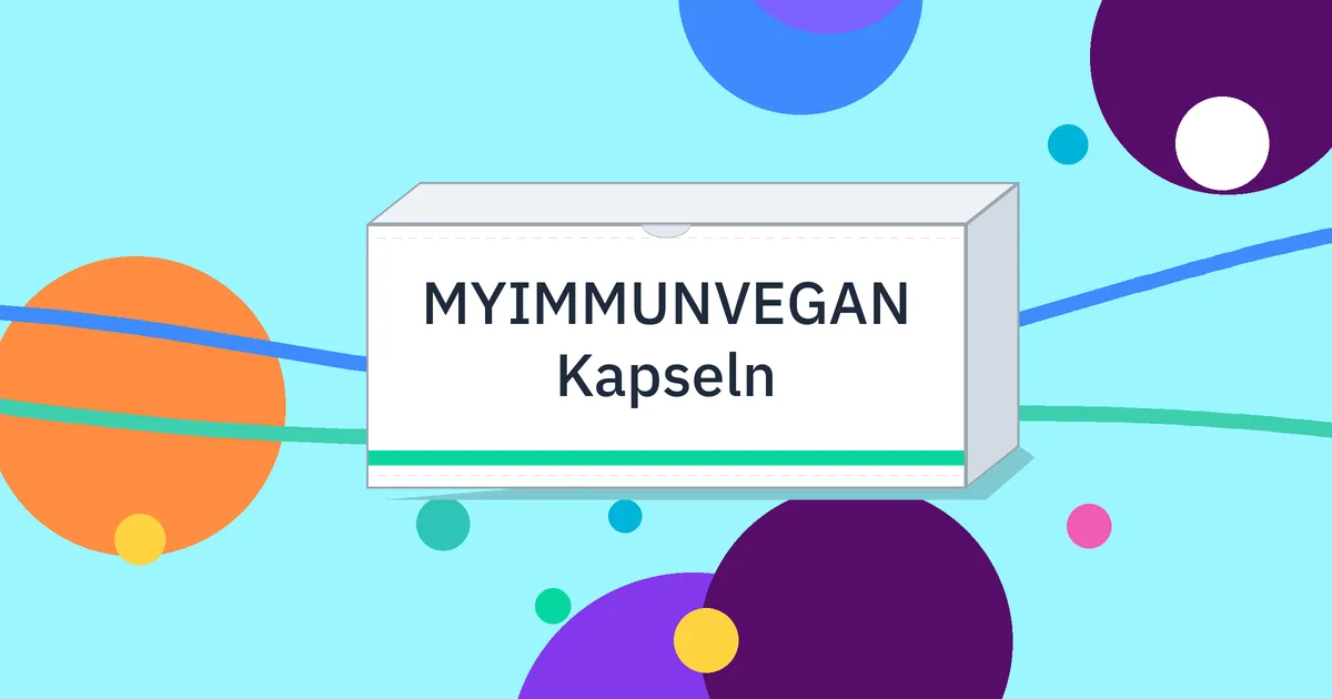 Symbolbild: Packung mit der Aufschrift MYIMMUNVEGAN Kapseln (PZN 18133888) – Verfügbarkeit und Bezug in Apotheken in Frankfurt am Main