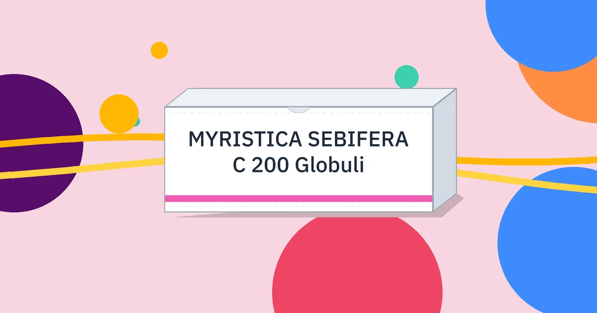 Symbolbild: Packung mit der Aufschrift MYRISTICA SEBIFERA C 200 Globuli (PZN 07248743) – Verfügbarkeit und Bezug in Apotheken in Frankfurt am Main