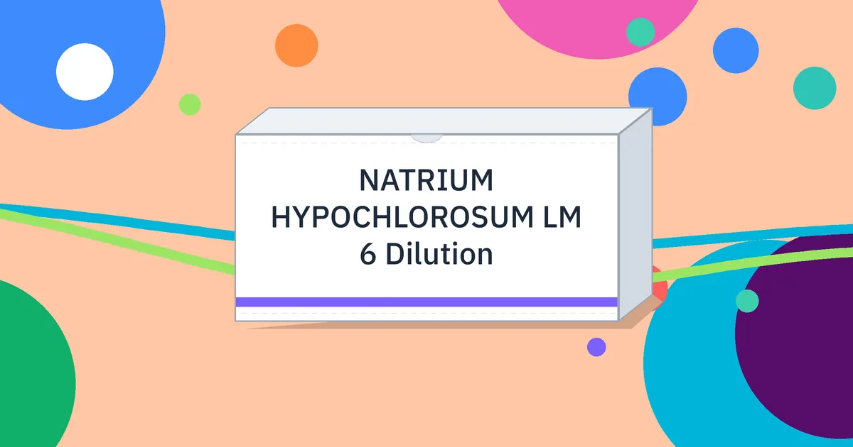 Symbolbild: Packung mit der Aufschrift NATRIUM HYPOCHLOROSUM LM 6 Dilution (PZN 12962879) – Verfügbarkeit und Bezug in Apotheken in Frankfurt am Main
