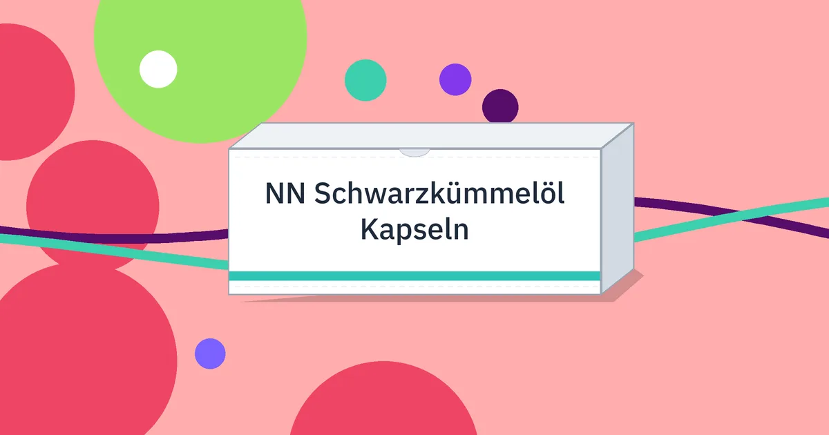 Symbolbild: Packung mit der Aufschrift NN Schwarzkümmelöl Kapseln (PZN 15321738) – Verfügbarkeit und Bezug in Apotheken in Frankfurt am Main