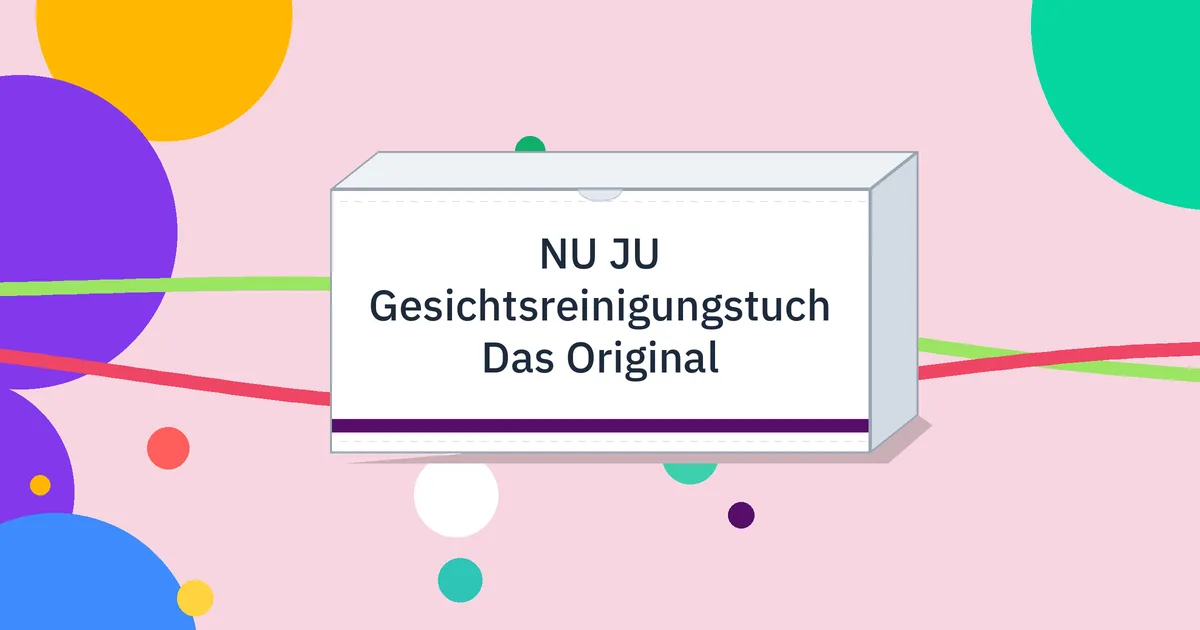 Symbolbild: Packung mit der Aufschrift NU JU Gesichtsreinigungstuch Das Original (PZN 12903670) – Verfügbarkeit und Bezug in Apotheken in Frankfurt am Main