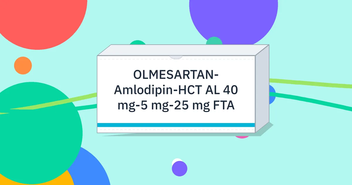 Symbolbild: Packung mit der Aufschrift OLMESARTAN-Amlodipin-HCT AL 40 mg-5 mg-25 mg FTA (PZN 16736186) – Verfügbarkeit und Bezug in Apotheken in Frankfurt am Main