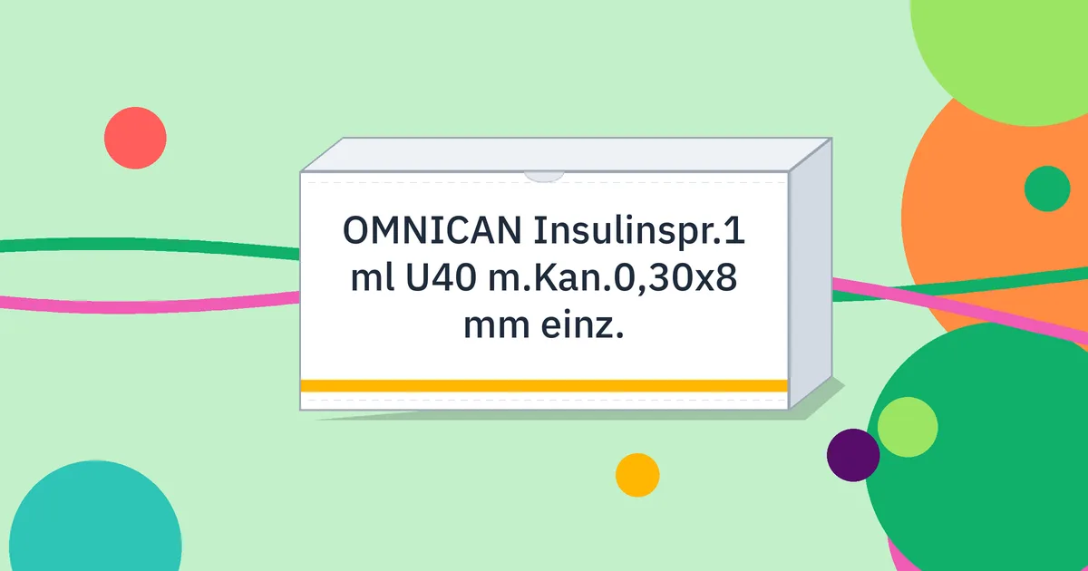 Symbolbild: Packung mit der Aufschrift OMNICAN Insulinspr.1 ml U40 m.Kan.0,30x8 mm einz. (PZN 00460836) – Verfügbarkeit und Bezug in Apotheken in Frankfurt am Main