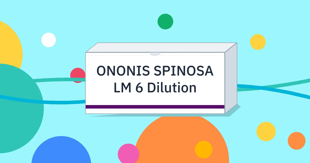 Symbolbild: Packung mit der Aufschrift ONONIS SPINOSA LM 6 Dilution (PZN 13625606) – Verfügbarkeit und Bezug in Apotheken in Frankfurt am Main