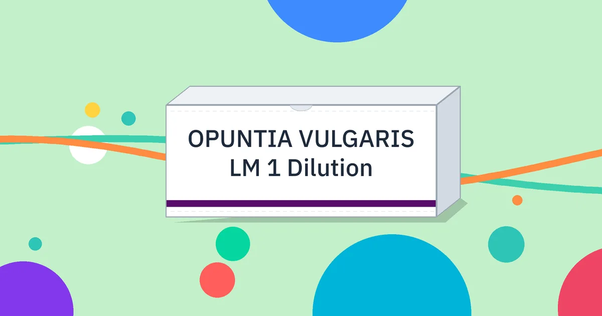 Symbolbild: Packung mit der Aufschrift OPUNTIA VULGARIS LM 1 Dilution (PZN 13627410) – Verfügbarkeit und Bezug in Apotheken in Frankfurt am Main