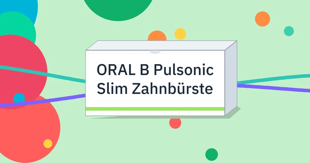 Symbolbild: Packung mit der Aufschrift ORAL B Pulsonic Slim Zahnbürste (PZN 06926170) – Verfügbarkeit und Bezug in Apotheken in Frankfurt am Main