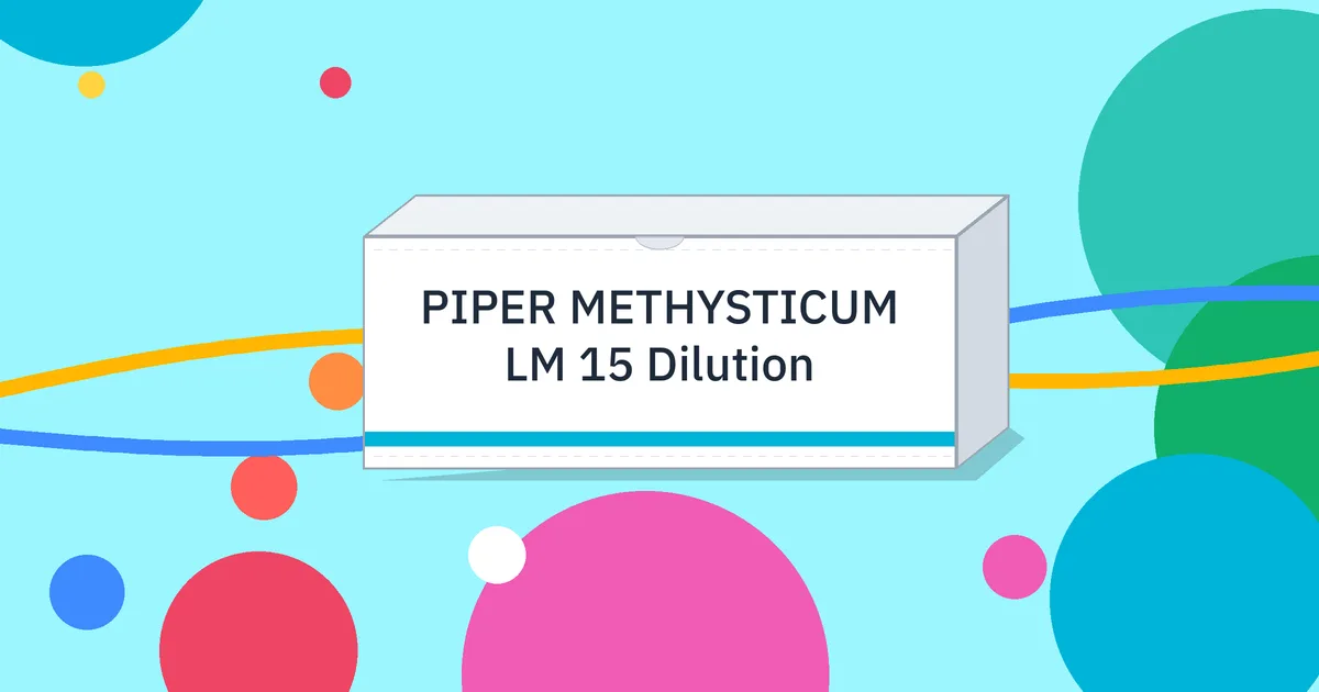 Symbolbild: Packung mit der Aufschrift PIPER METHYSTICUM LM 15 Dilution (PZN 13643449) – Verfügbarkeit und Bezug in Apotheken in Frankfurt am Main