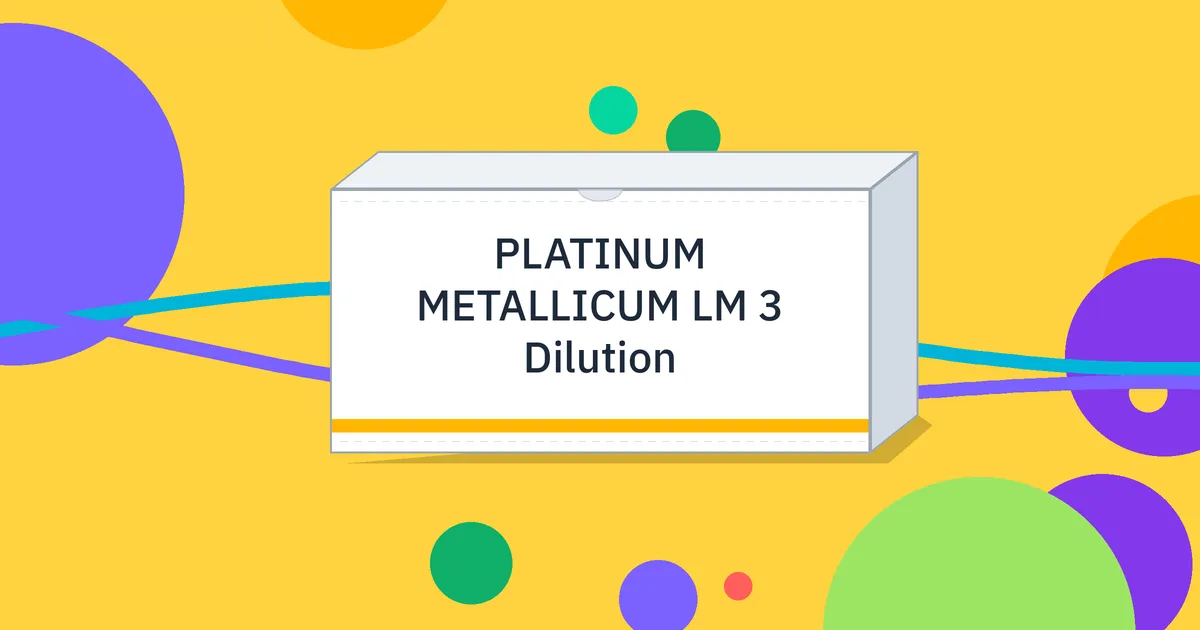 Symbolbild: Packung mit der Aufschrift PLATINUM METALLICUM LM 3 Dilution (PZN 13038292) – Verfügbarkeit und Bezug in Apotheken in Frankfurt am Main