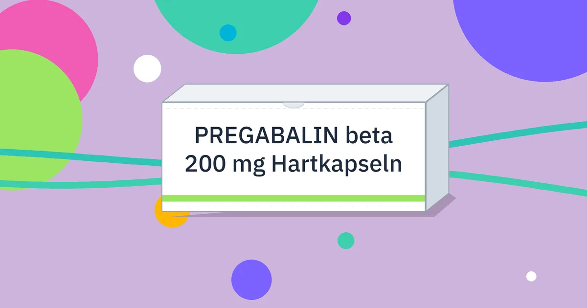 Symbolbild: Packung mit der Aufschrift PREGABALIN beta 200 mg Hartkapseln (PZN 10810639) – Verfügbarkeit und Bezug in Apotheken in Frankfurt am Main