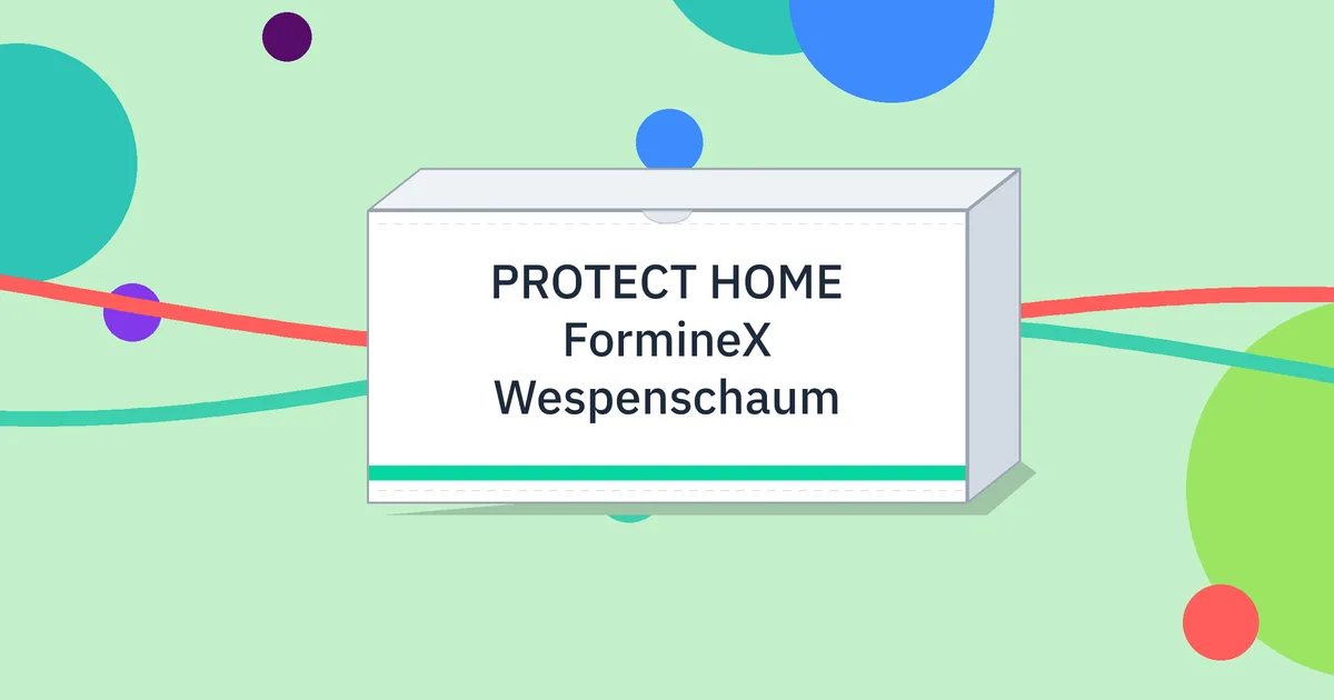 Symbolbild: Packung mit der Aufschrift PROTECT HOME FormineX Wespenschaum (PZN 13753445) – Verfügbarkeit und Bezug in Apotheken in Frankfurt am Main