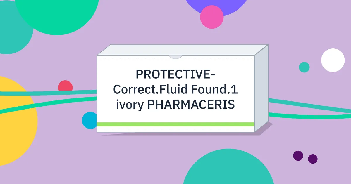 Symbolbild: Packung mit der Aufschrift PROTECTIVE-Correct.Fluid Found.1 ivory PHARMACERIS (PZN 16390894) – Verfügbarkeit und Bezug in Apotheken in Frankfurt am Main