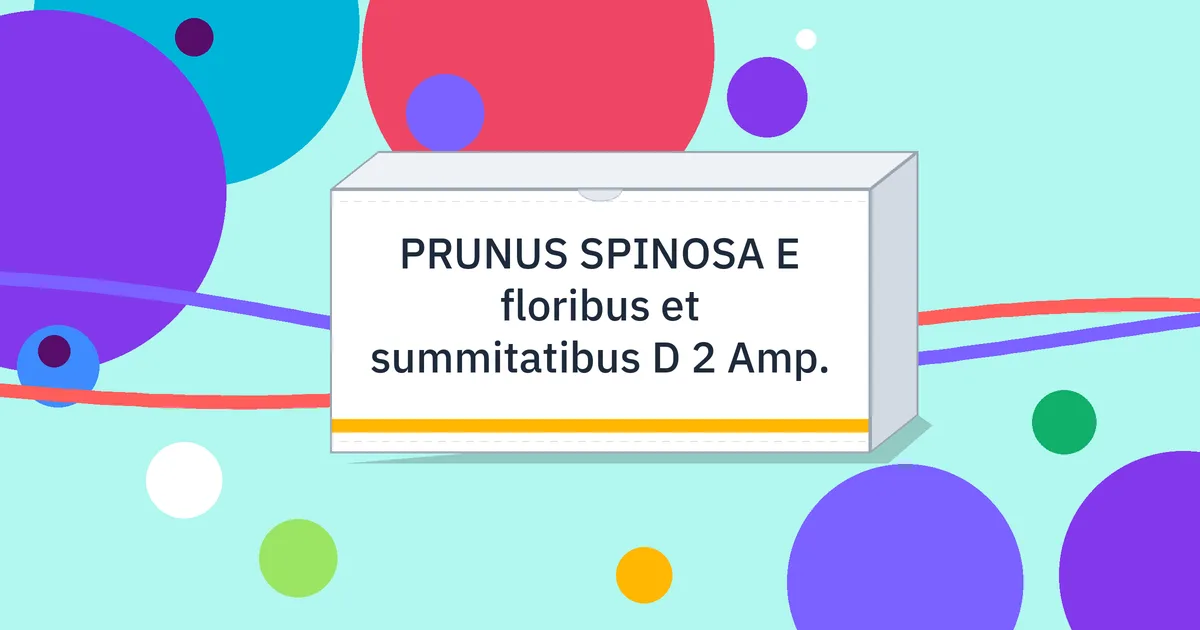 Symbolbild: Packung mit der Aufschrift PRUNUS SPINOSA E floribus et summitatibus D 2 Amp. (PZN 03358363) – Verfügbarkeit und Bezug in Apotheken in Frankfurt am Main