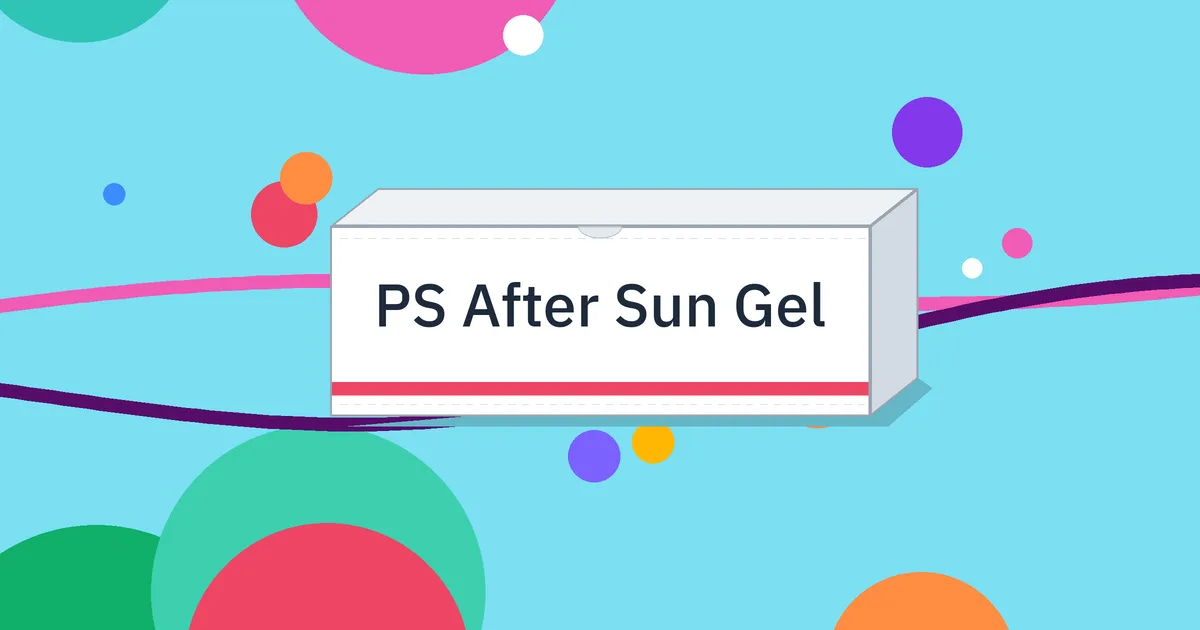Symbolbild: Packung mit der Aufschrift PS After Sun Gel (PZN 07276018) – Verfügbarkeit und Bezug in Apotheken in Frankfurt am Main