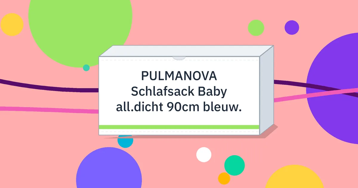 Symbolbild: Packung mit der Aufschrift PULMANOVA Schlafsack Baby all.dicht 90cm bleuw. (PZN 00856681) – Verfügbarkeit und Bezug in Apotheken in Frankfurt am Main