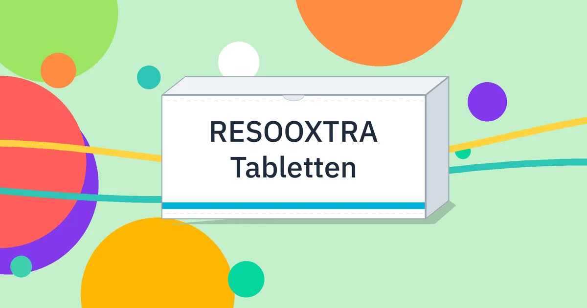 Symbolbild: Packung mit der Aufschrift RESOOXTRA Tabletten (PZN 12453505) – Verfügbarkeit und Bezug in Apotheken in Frankfurt am Main