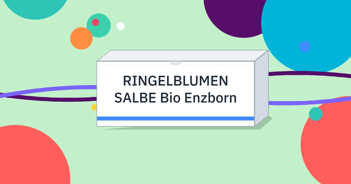 Symbolbild: Packung mit der Aufschrift RINGELBLUMEN SALBE Bio Enzborn (PZN 19359979) – Verfügbarkeit und Bezug in Apotheken in Frankfurt am Main