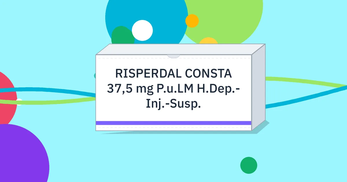 Symbolbild: Packung mit der Aufschrift RISPERDAL CONSTA 37,5 mg P.u.LM H.Dep.-Inj.-Susp. (PZN 10127173) – Verfügbarkeit und Bezug in Apotheken in Frankfurt am Main