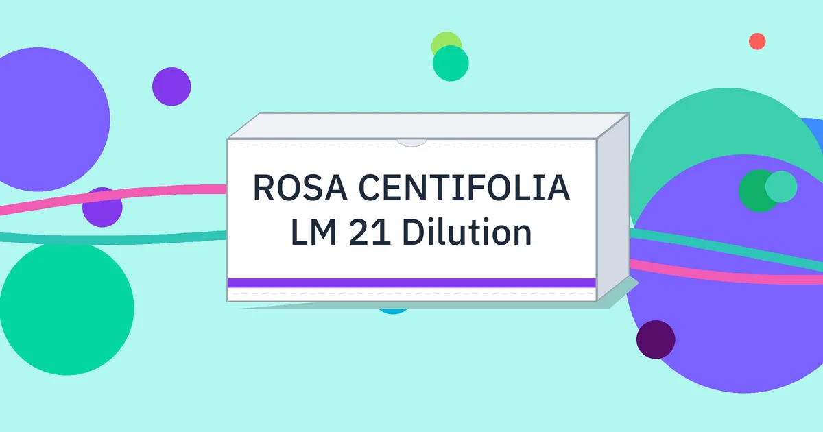 Symbolbild: Packung mit der Aufschrift ROSA CENTIFOLIA LM 21 Dilution (PZN 13055913) – Verfügbarkeit und Bezug in Apotheken in Frankfurt am Main