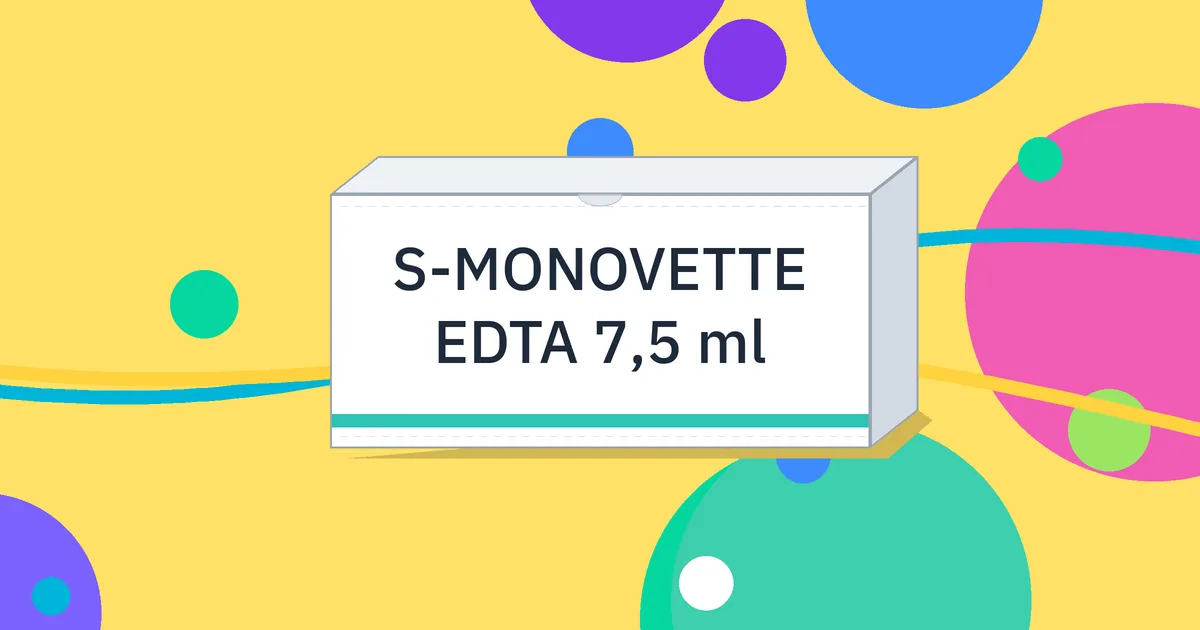 Symbolbild: Packung mit der Aufschrift S-MONOVETTE EDTA 7,5 ml (PZN 10259868) – Verfügbarkeit und Bezug in Apotheken in Frankfurt am Main