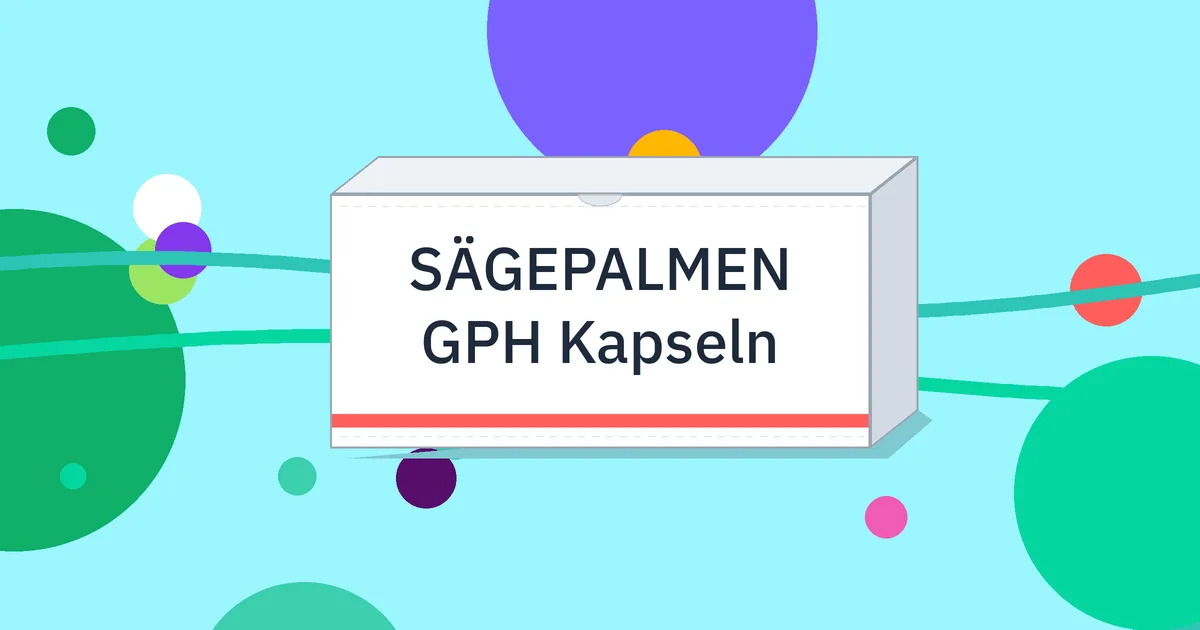 Symbolbild: Packung mit der Aufschrift SÄGEPALMEN GPH Kapseln (PZN 01641184) – Verfügbarkeit und Bezug in Apotheken in Frankfurt am Main