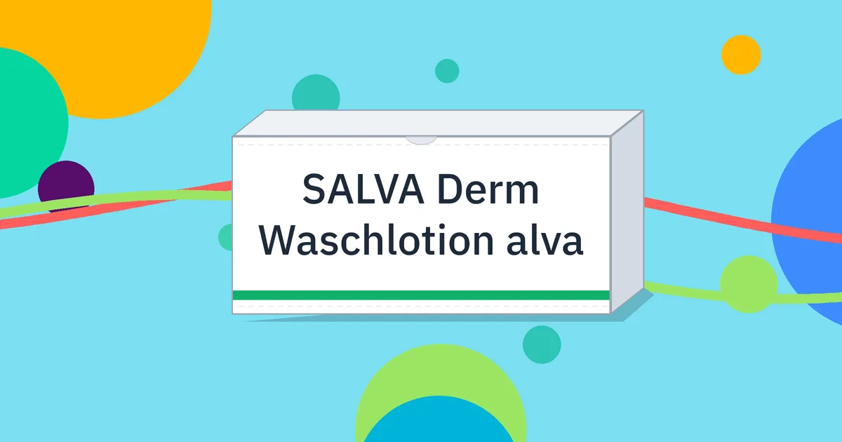 Symbolbild: Packung mit der Aufschrift SALVA Derm Waschlotion alva (PZN 12394056) – Verfügbarkeit und Bezug in Apotheken in Frankfurt am Main