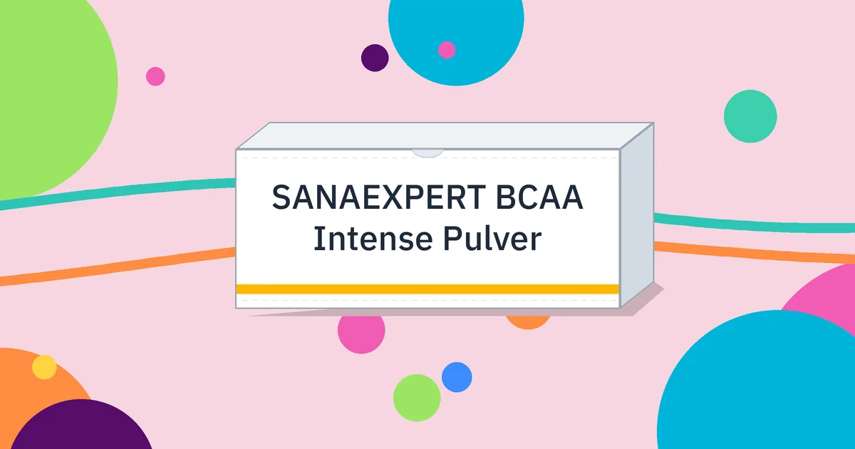 Symbolbild: Packung mit der Aufschrift SANAEXPERT BCAA Intense Pulver (PZN 13989030) – Verfügbarkeit und Bezug in Apotheken in Frankfurt am Main