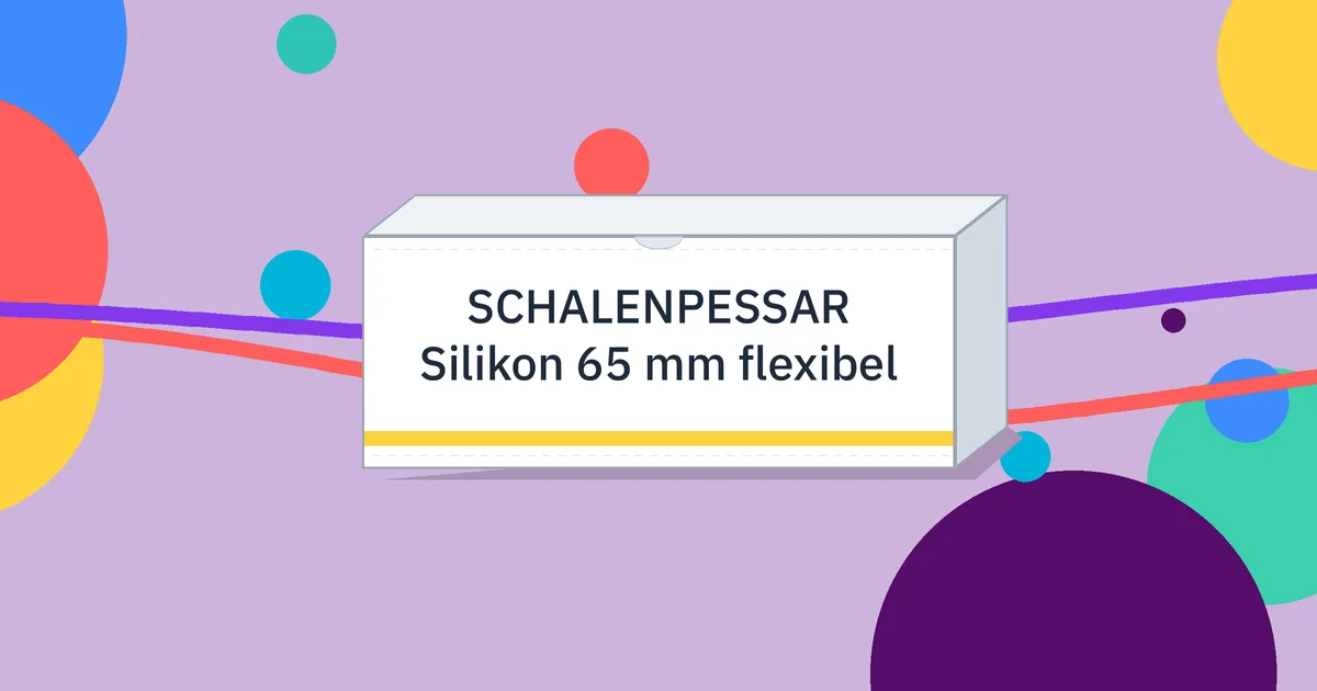 Symbolbild: Packung mit der Aufschrift SCHALENPESSAR Silikon 65 mm flexibel (PZN 03375203) – Verfügbarkeit und Bezug in Apotheken in Frankfurt am Main