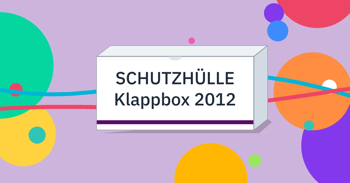Symbolbild: Packung mit der Aufschrift SCHUTZHÜLLE Klappbox 2012 (PZN 09941997) – Verfügbarkeit und Bezug in Apotheken in Frankfurt am Main