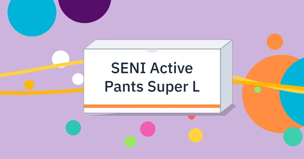 Symbolbild: Packung mit der Aufschrift SENI Active Pants Super L (PZN 18011369) – Verfügbarkeit und Bezug in Apotheken in Frankfurt am Main