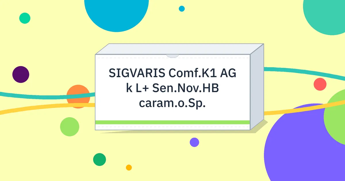Symbolbild: Packung mit der Aufschrift SIGVARIS Comf.K1 AG k L+ Sen.Nov.HB caram.o.Sp. (PZN 17101544) – Verfügbarkeit und Bezug in Apotheken in Frankfurt am Main