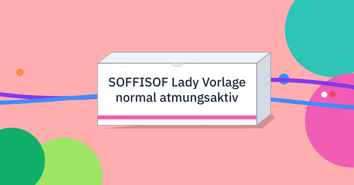 Symbolbild: Packung mit der Aufschrift SOFFISOF Lady Vorlage normal atmungsaktiv (PZN 10798507) – Verfügbarkeit und Bezug in Apotheken in Frankfurt am Main