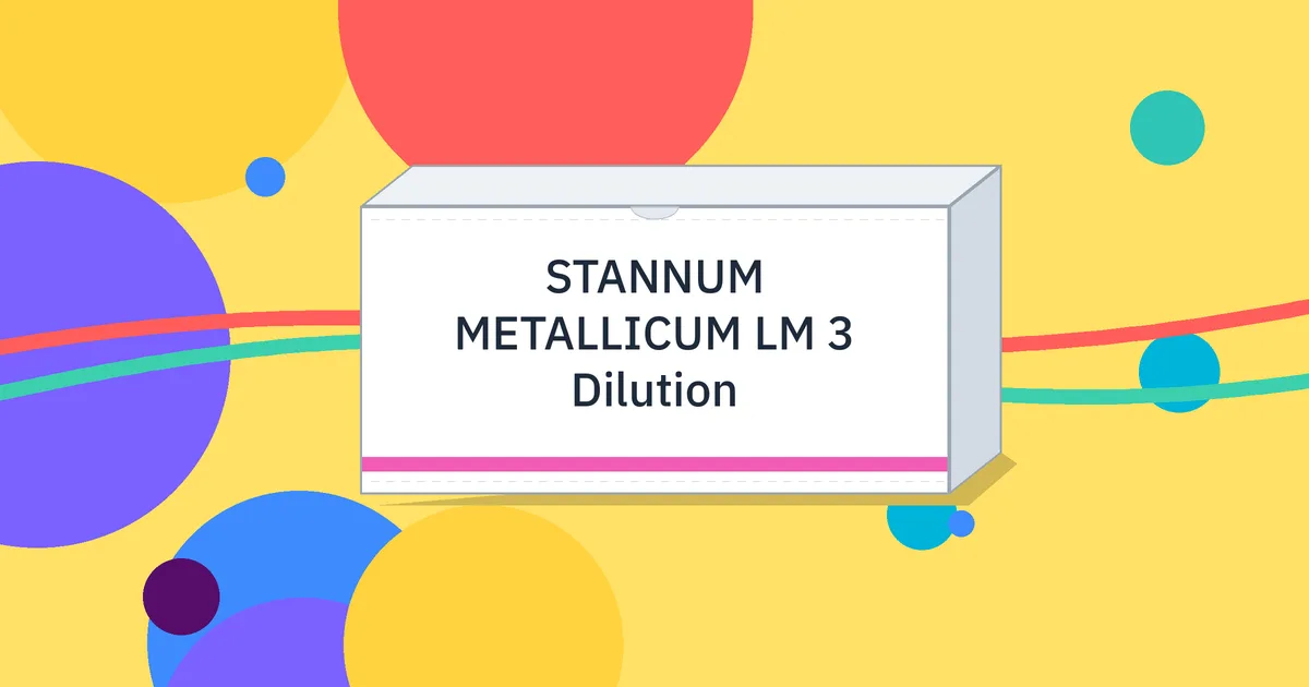 Symbolbild: Packung mit der Aufschrift STANNUM METALLICUM LM 3 Dilution (PZN 13199084) – Verfügbarkeit und Bezug in Apotheken in Frankfurt am Main