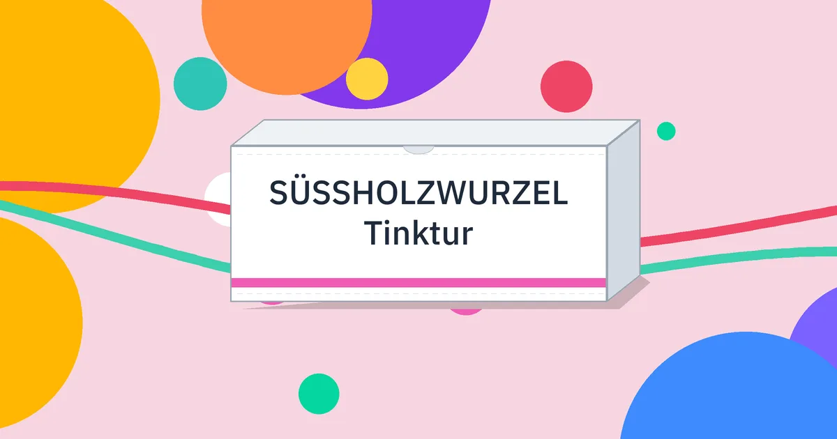 Symbolbild: Packung mit der Aufschrift SÜSSHOLZWURZEL Tinktur (PZN 18215758) – Verfügbarkeit und Bezug in Apotheken in Frankfurt am Main