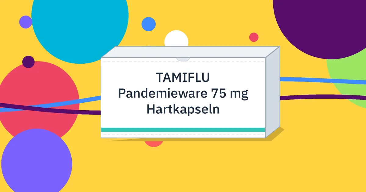 Symbolbild: Packung mit der Aufschrift TAMIFLU Pandemieware 75 mg Hartkapseln (PZN 04899090) – Verfügbarkeit und Bezug in Apotheken in Frankfurt am Main