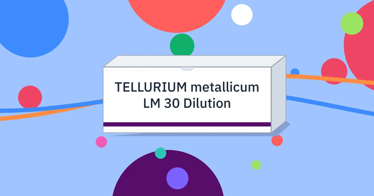 Symbolbild: Packung mit der Aufschrift TELLURIUM metallicum LM 30 Dilution (PZN 13215860) – Verfügbarkeit und Bezug in Apotheken in Frankfurt am Main