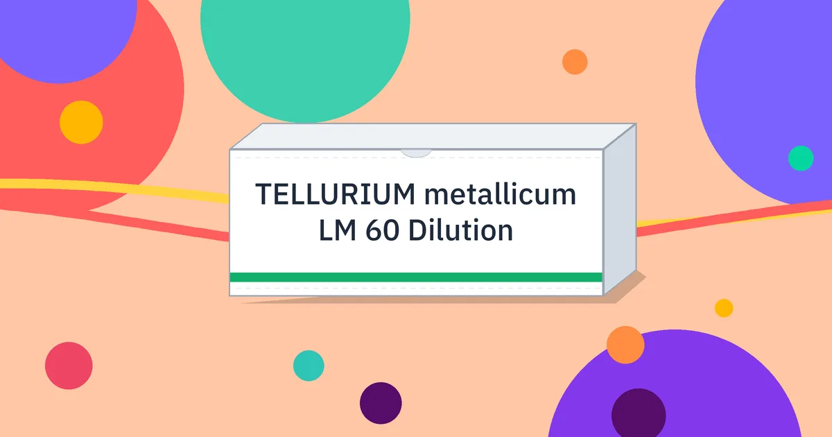 Symbolbild: Packung mit der Aufschrift TELLURIUM metallicum LM 60 Dilution (PZN 13215908) – Verfügbarkeit und Bezug in Apotheken in Frankfurt am Main