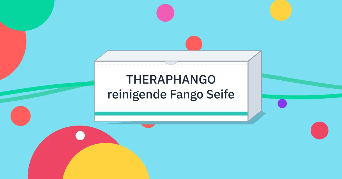 Symbolbild: Packung mit der Aufschrift THERAPHANGO reinigende Fango Seife (PZN 19711146) – Verfügbarkeit und Bezug in Apotheken in Frankfurt am Main