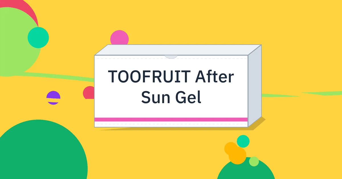 Symbolbild: Packung mit der Aufschrift TOOFRUIT After Sun Gel (PZN 19387869) – Verfügbarkeit und Bezug in Apotheken in Frankfurt am Main