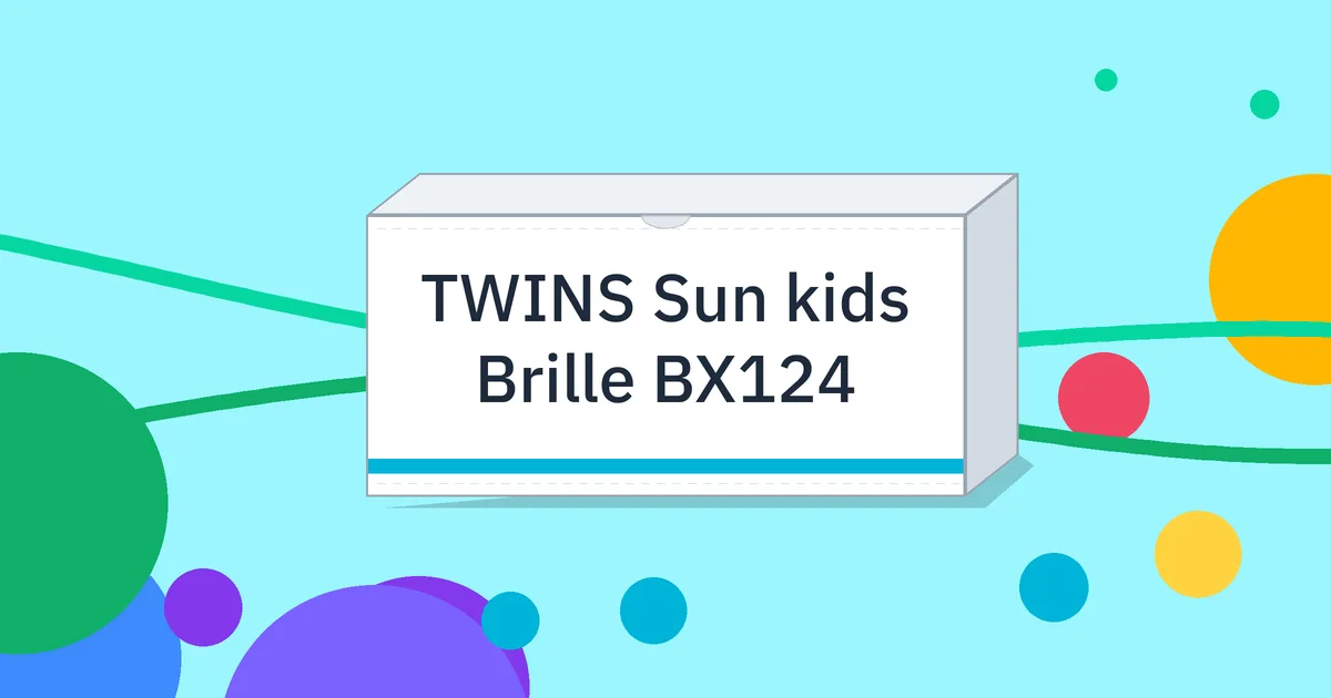 Symbolbild: Packung mit der Aufschrift TWINS Sun kids Brille BX124 (PZN 13344758) – Verfügbarkeit und Bezug in Apotheken in Frankfurt am Main
