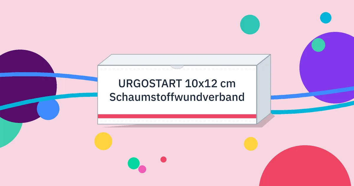 Symbolbild: Packung mit der Aufschrift URGOSTART 10x12 cm Schaumstoffwundverband (PZN 17859169) – Verfügbarkeit und Bezug in Apotheken in Frankfurt am Main