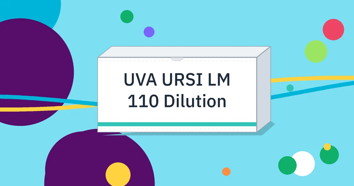 Symbolbild: Packung mit der Aufschrift UVA URSI LM 110 Dilution (PZN 13259538) – Verfügbarkeit und Bezug in Apotheken in Frankfurt am Main