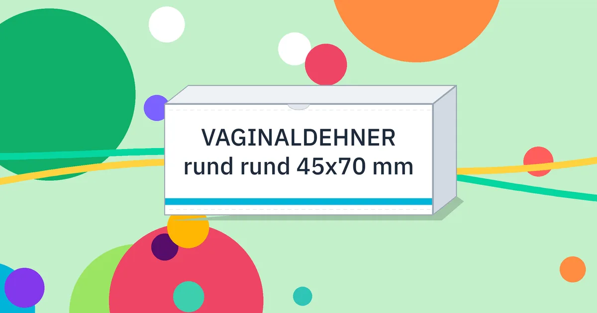 Symbolbild: Packung mit der Aufschrift VAGINALDEHNER rund rund 45x70 mm (PZN 07322899) – Verfügbarkeit und Bezug in Apotheken in Frankfurt am Main