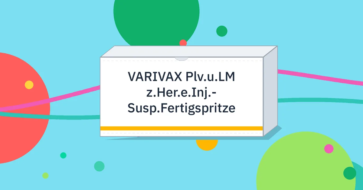 Symbolbild: Packung mit der Aufschrift VARIVAX Plv.u.LM z.Her.e.Inj.-Susp.Fertigspritze (PZN 18809334) – Verfügbarkeit und Bezug in Apotheken in Frankfurt am Main