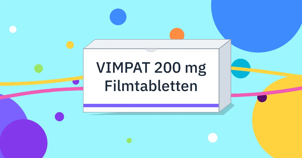 Symbolbild: Packung mit der Aufschrift VIMPAT 200 mg Filmtabletten (PZN 06436891) – Verfügbarkeit und Bezug in Apotheken in Frankfurt am Main