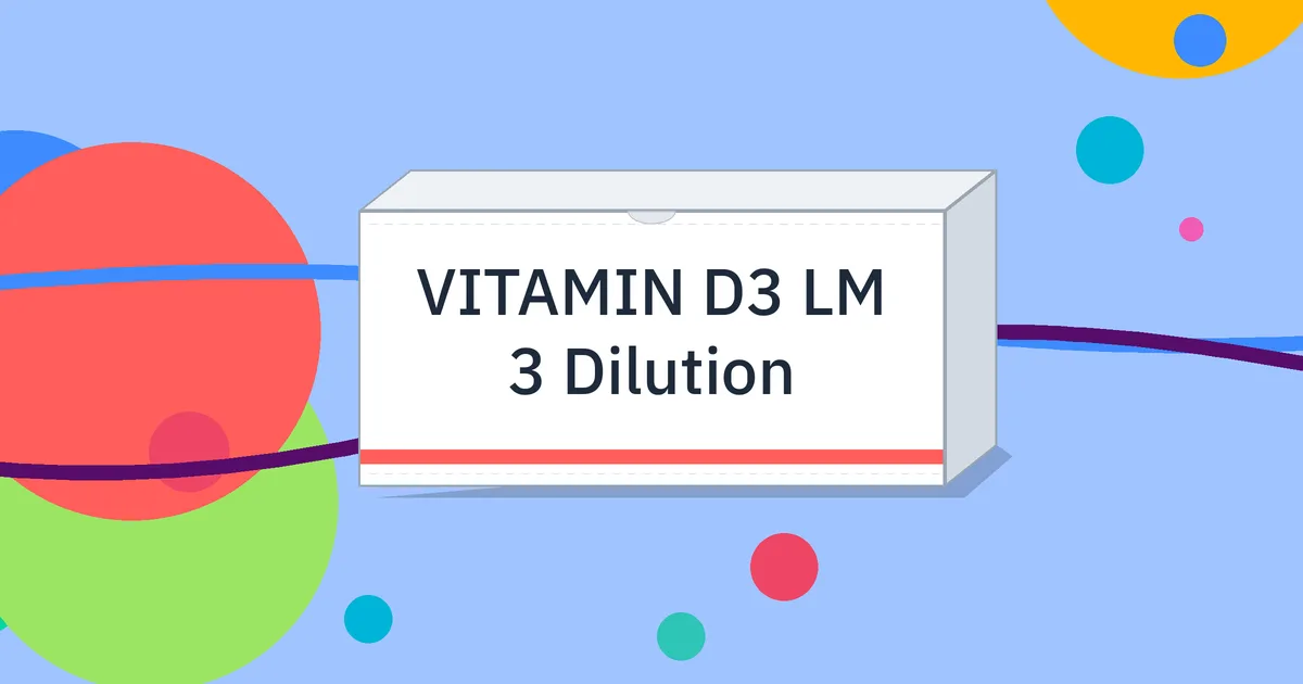 Symbolbild: Packung mit der Aufschrift VITAMIN D3 LM 3 Dilution (PZN 13278501) – Verfügbarkeit und Bezug in Apotheken in Frankfurt am Main