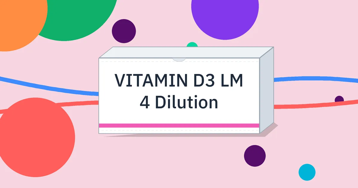 Symbolbild: Packung mit der Aufschrift VITAMIN D3 LM 4 Dilution (PZN 13278518) – Verfügbarkeit und Bezug in Apotheken in Frankfurt am Main