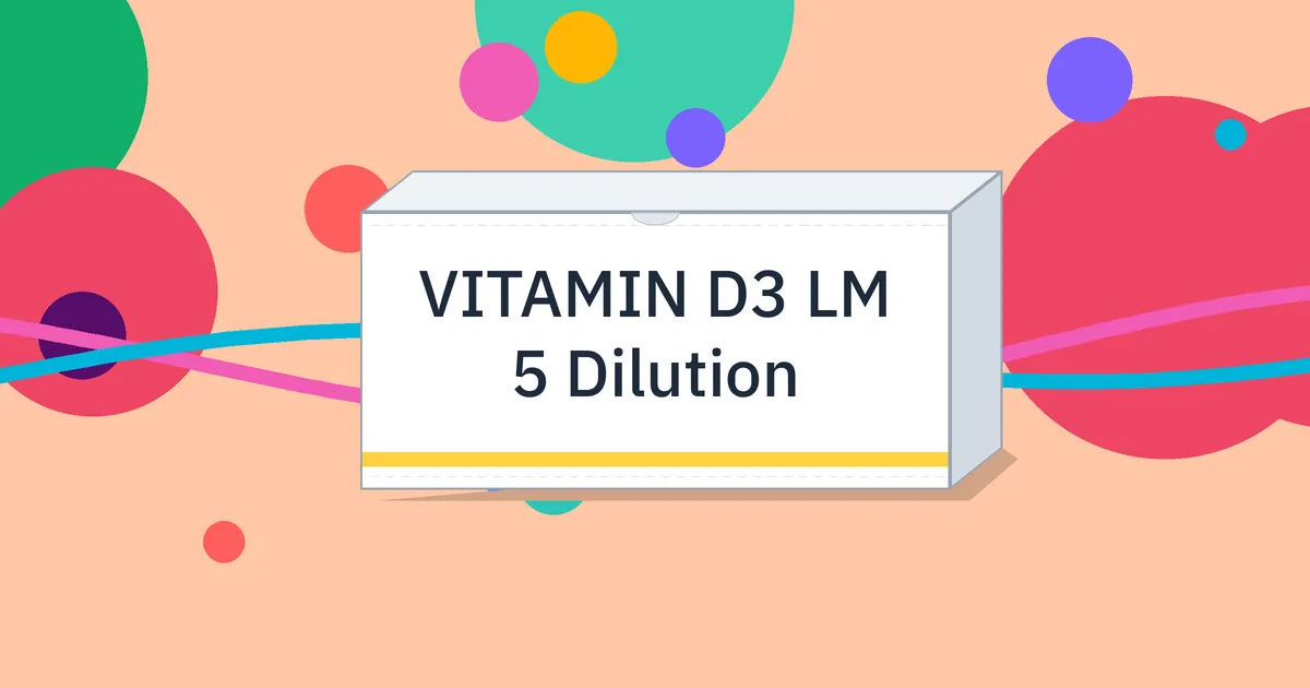 Symbolbild: Packung mit der Aufschrift VITAMIN D3 LM 5 Dilution (PZN 13278530) – Verfügbarkeit und Bezug in Apotheken in Frankfurt am Main