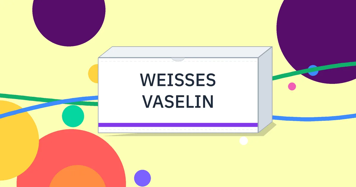 Symbolbild: Packung mit der Aufschrift WEISSES VASELIN (PZN 20319057) – Verfügbarkeit und Bezug in Apotheken in Frankfurt am Main