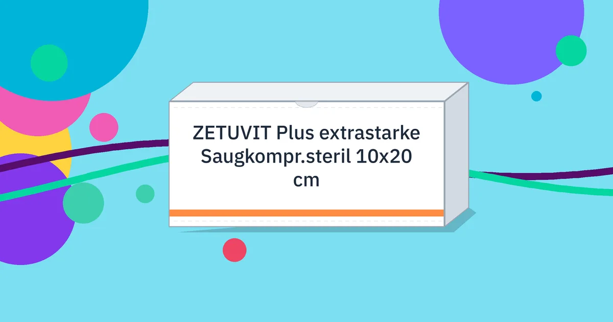 Symbolbild: Packung mit der Aufschrift ZETUVIT Plus extrastarke Saugkompr.steril 10x20 cm (PZN 20545374) – Verfügbarkeit und Bezug in Apotheken in Frankfurt am Main