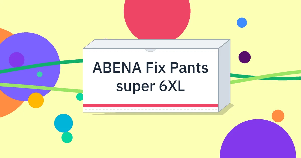 Symbolbild: Packung mit der Aufschrift ABENA Fix Pants super 6XL (PZN 18161838) – Verfügbarkeit und Bezug in Apotheken in Frankfurt am Main